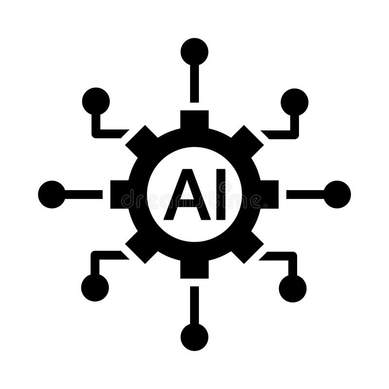 Artificial Intelligence AI Icon Stock Vector - Illustration of ...