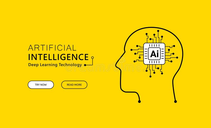 Artificial Intelligence (AI) Landing Page Design Concept, Deep Learning ...