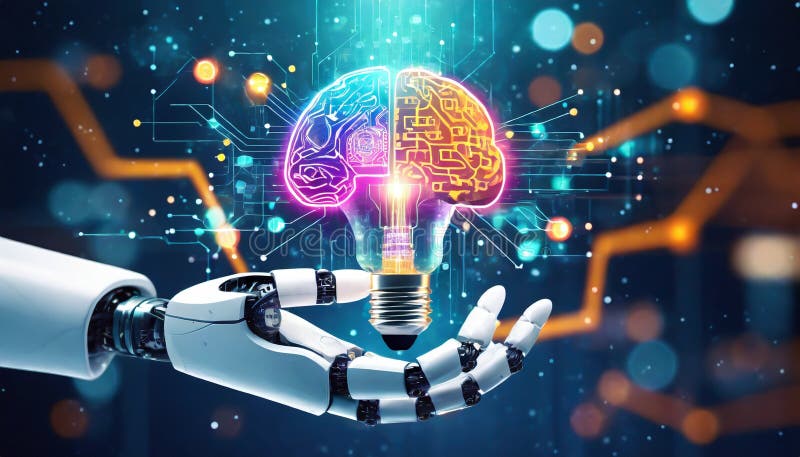 Artificial Intelligence. AI, Machine Learning, Abstract Stock ...