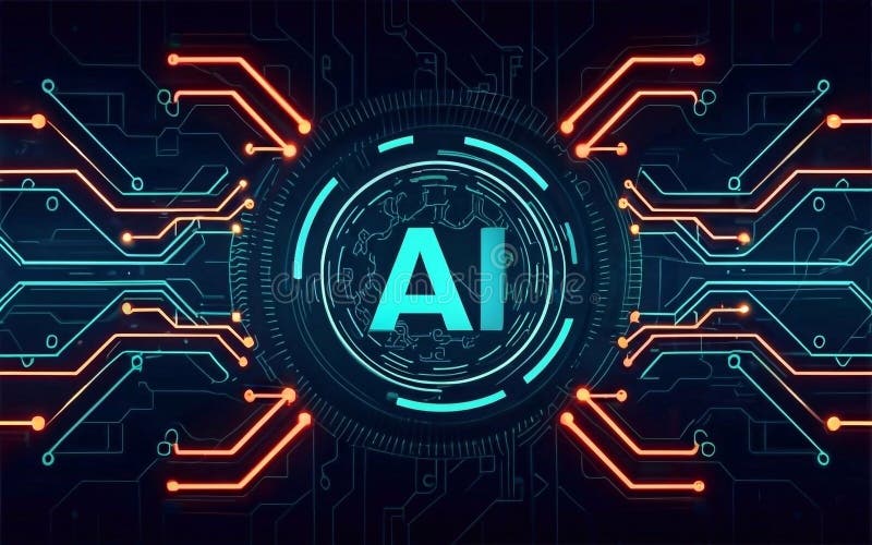 Artificial Intelligence (AI) and Machine Learning Concept. Abstract ...