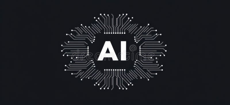 Artificial Intelligence AI Pictogram. the Ai Vector Generates a Logo or ...