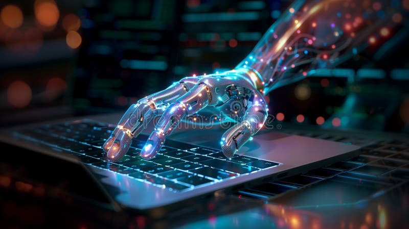 Artificial Intelligence AI Robot Hand Information Technology Business ...