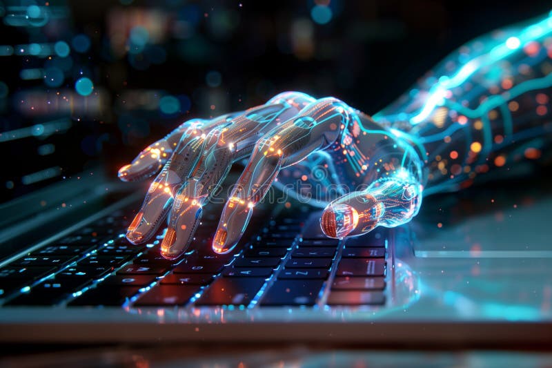 Artificial Intelligence AI Robot Hand Information Technology Business ...