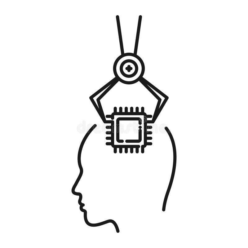 Artificial Intelligence Ai Robotic Arm Chip Brain Head Technology ...