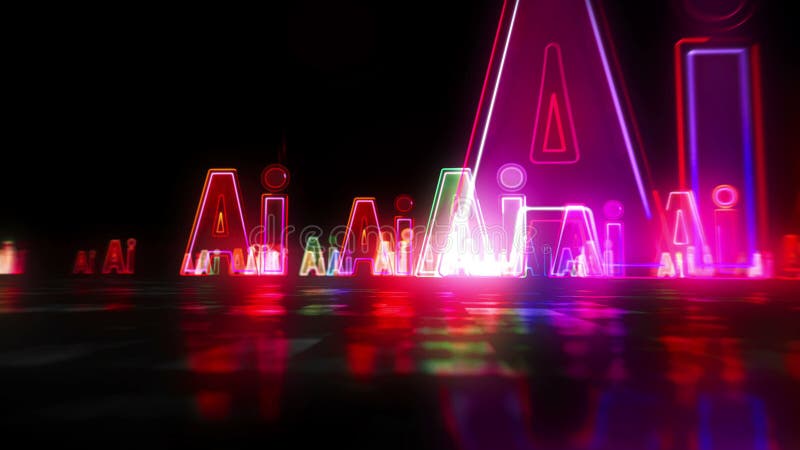 Artificial Intelligence AI Symbol Abstract Loopable Animation Stock ...