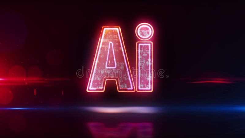Artificial Intelligence AI Symbol Abstract Loopable Stock Footage ...