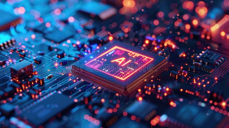 Artificial Intelligence and AI Technology Concept Processor Chip ... Artificial Intelligence and AI Technology Concept Processor Chip ...