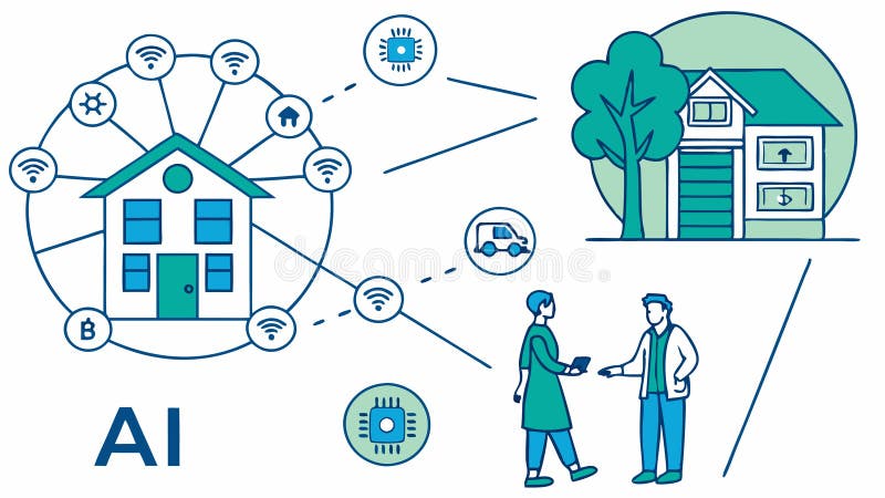 Artificial Intelligence AI Technology and Machine Learning Generative AI Stock Vector ...