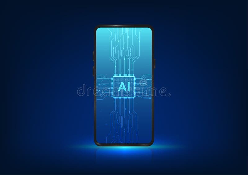 Artificial Intelligence AI Technology is Used in Smartphone Systems To Make the Processing More ...