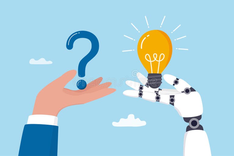 Artificial Intelligence AI To Help Solve Problem, Chatbot or Machine ...