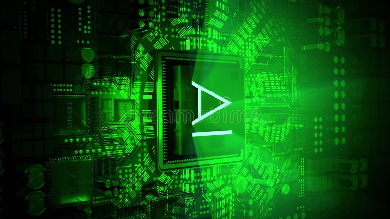 Artificial Intelligence - AI Word on Computer Processor - Green Color ...