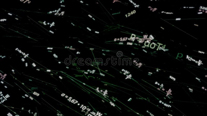 Artificial Intelligence AI Writing Abstract Math and Physics Formulas ...