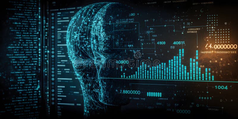 An Artificial Intelligence Algorithm Analyzing And Interp Five Created With Generative Ai Stock