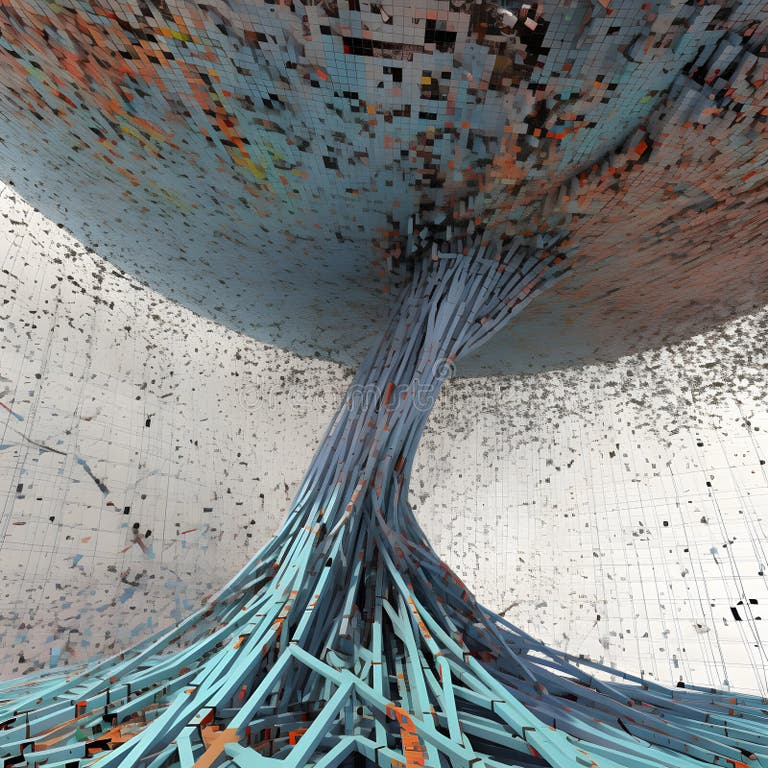 An Artificial Intelligence Algorithm Analyzing and Interp Four Created with Generative AI Stock ...