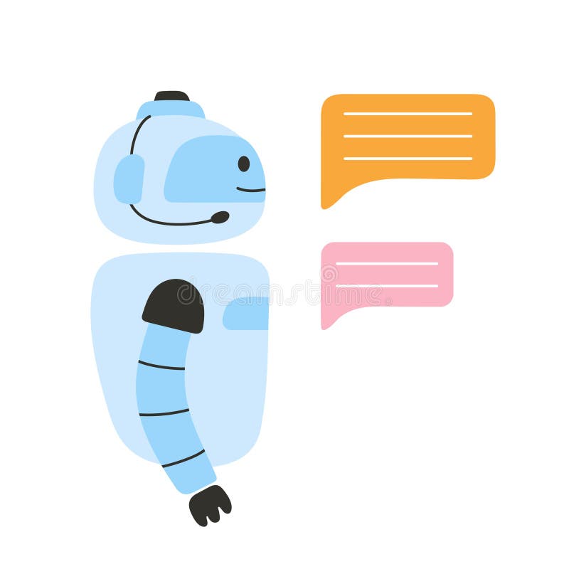 Artificial Intelligence Assistant Help Service Stock Vector ...