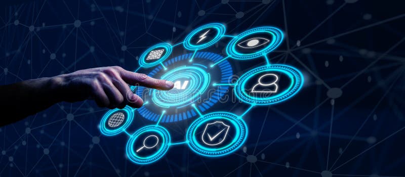 Artificial Intelligence and Automated Machine Learning Language Blue ...