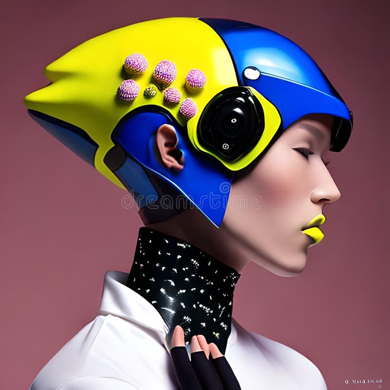 Artificial Intelligence Background, Abstract Art, Cyborg Face, Portrait ...