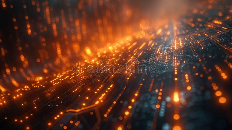 Colourful Data Processing As Future Technology Concept Stock Image ...