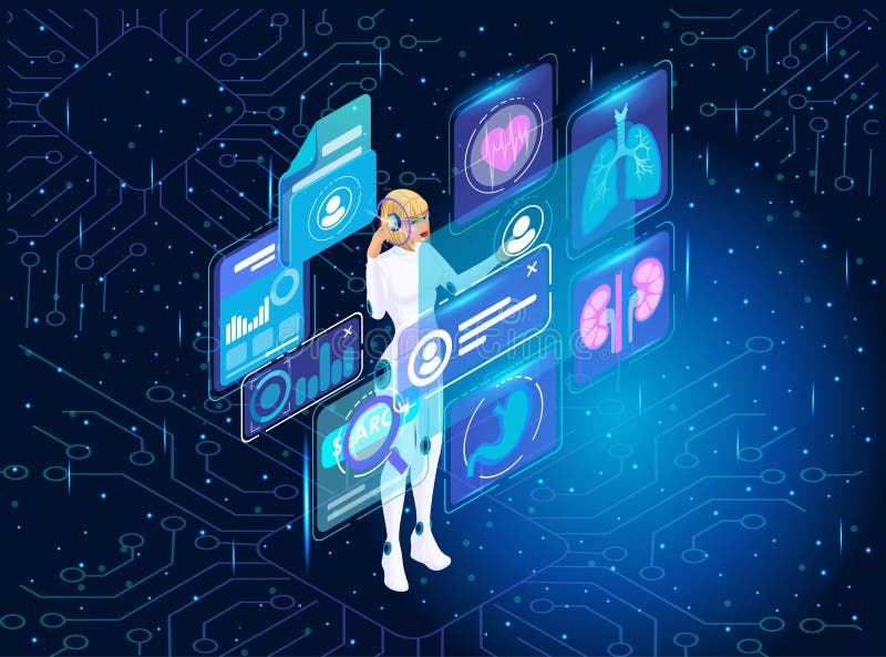 Artificial Intelligence Banner, Deep Machine Learning AI. AI in ...