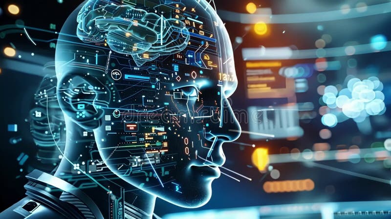 Artificial Intelligence Being Enhanced Showing Brain Functionality ...