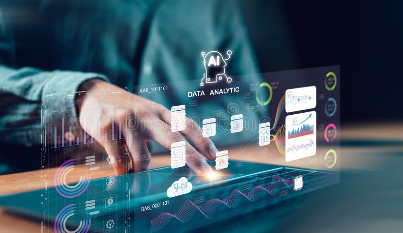 502 Analytics Dashboard Futuristic Artificial Intelligence Monitoring System Stock Photos - Free ...