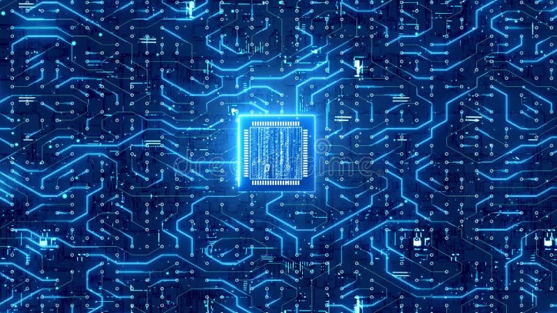 Big Data Cloud Computing Electronic Technology Chip Stock Video - Video of information, data ...