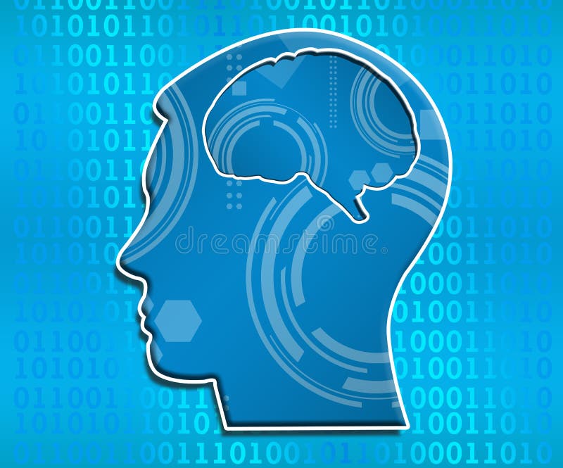 Artificial Intelligence Colorful Squares Inside Stock Illustration ...