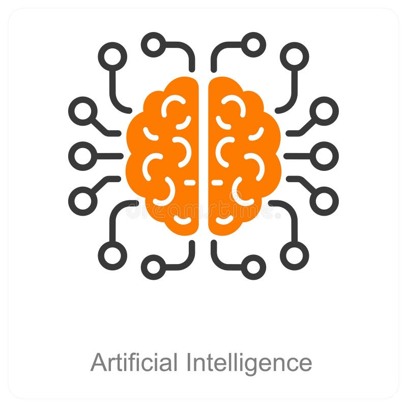 Artificial Intelligence stock vector. Illustration of technology ...