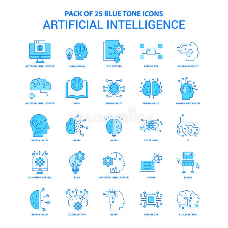 Smart Brain Artificial Intelligence Logo Stock Vector - Illustration of ...