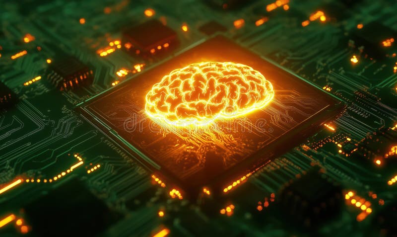 392 Artificial Intelligence Processing Information Futuristic Circuitry ...