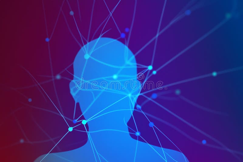 Innovative Representation of AI Brain and Human Face. AI Content ...