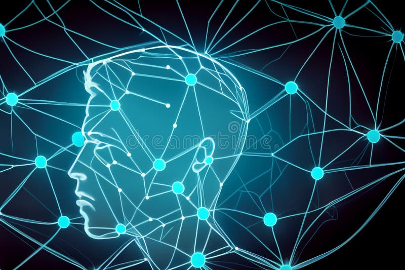 Innovative Representation of AI Brain and Human Face. AI Content ...