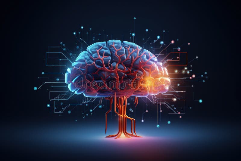 Artificial Intelligence Brain, Digital Abstract Technology Futuristic ...