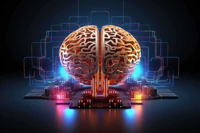 Artificial Intelligence Brain, Digital Abstract Technology Futuristic ... Artificial Intelligence Brain, Digital Abstract Technology Futuristic ...