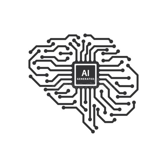 Artificial Intelligence Brain Logo Stock Vector - Illustration of ...