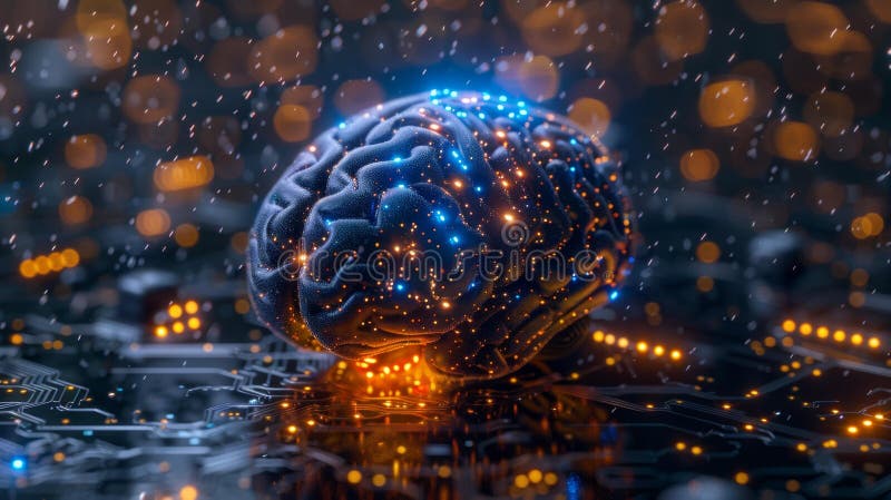 Artificial Intelligence Brain with Neural Network - Generative Ai Stock ...