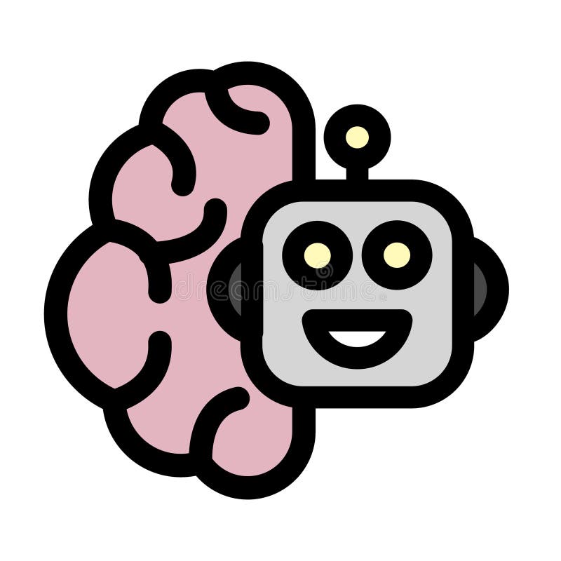 Artificial Intelligence Brain Symbol - Artificial Intelligence Icon ...