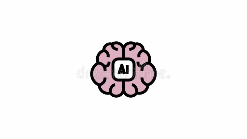 Artificial Intelligence Brain Symbol - Artificial Intelligence Icon ...