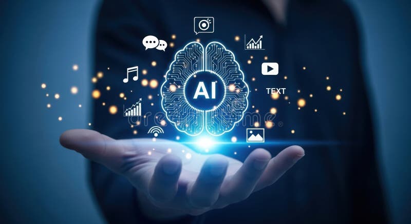 Brain Palm Deep Learning Machine Artificial Intelligence Stock Photos ...