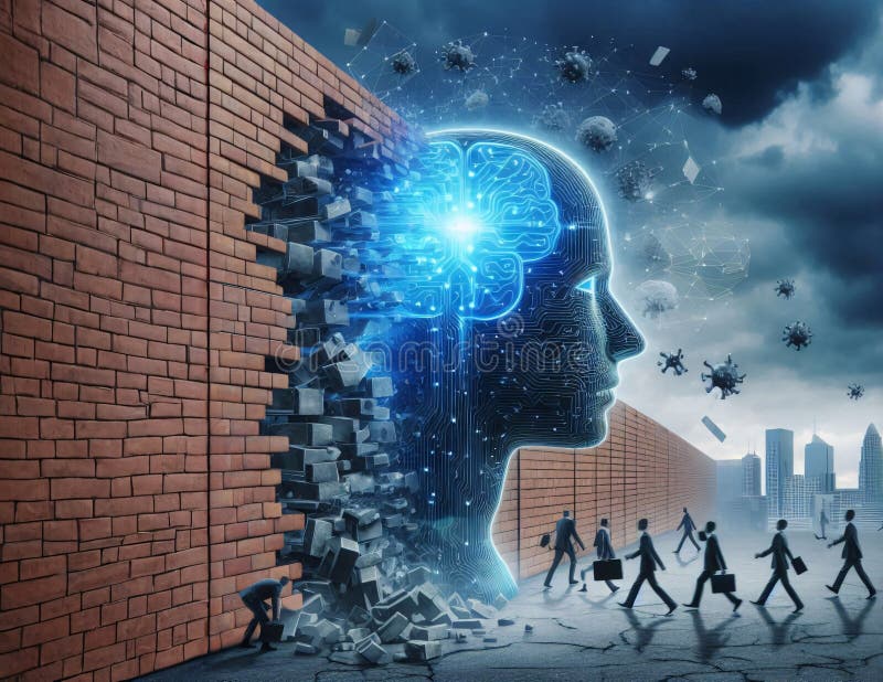 Artificial Intelligence Breaking Wall Law Breakthrough Innovation Power ...