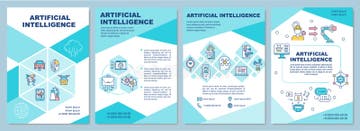 Artificial Intelligence Brochure Template Stock Vector - Illustration ...