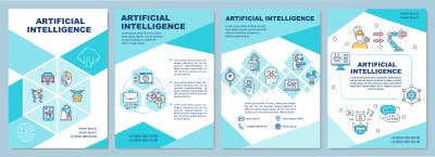 Artificial Intelligence Brochure Template Stock Vector - Illustration ...