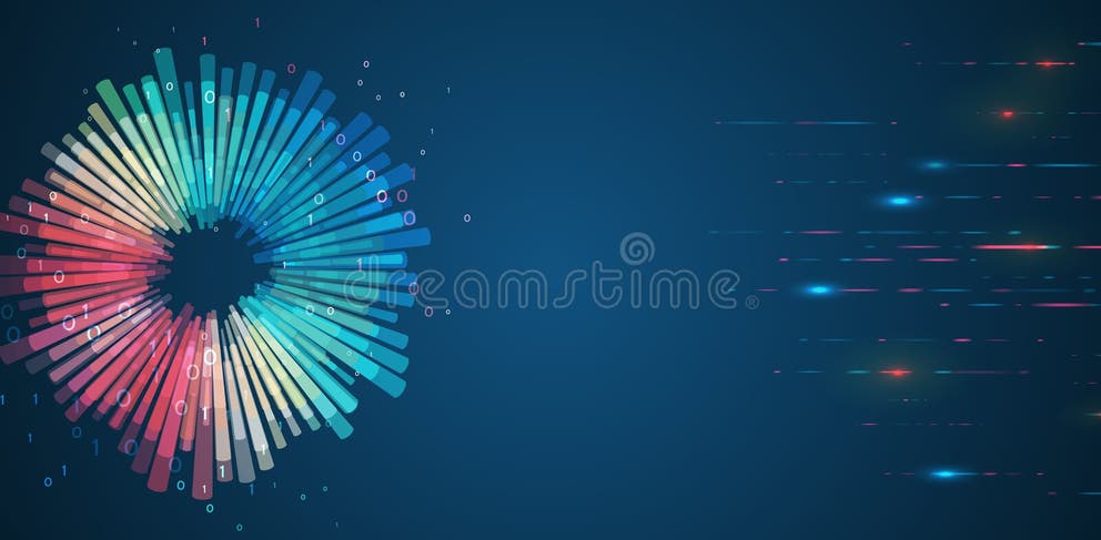 Artificial Intelligence, Business Analytics. an Array of Information in ...