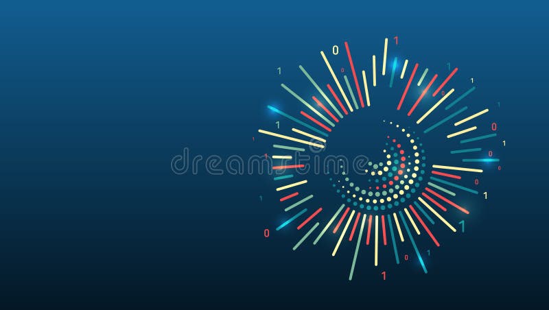 Artificial Intelligence, Business Analytics. an Array of Information in ...