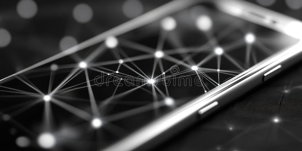 Artificial Intelligence in Cell Phones Stock Photo - Image of ...