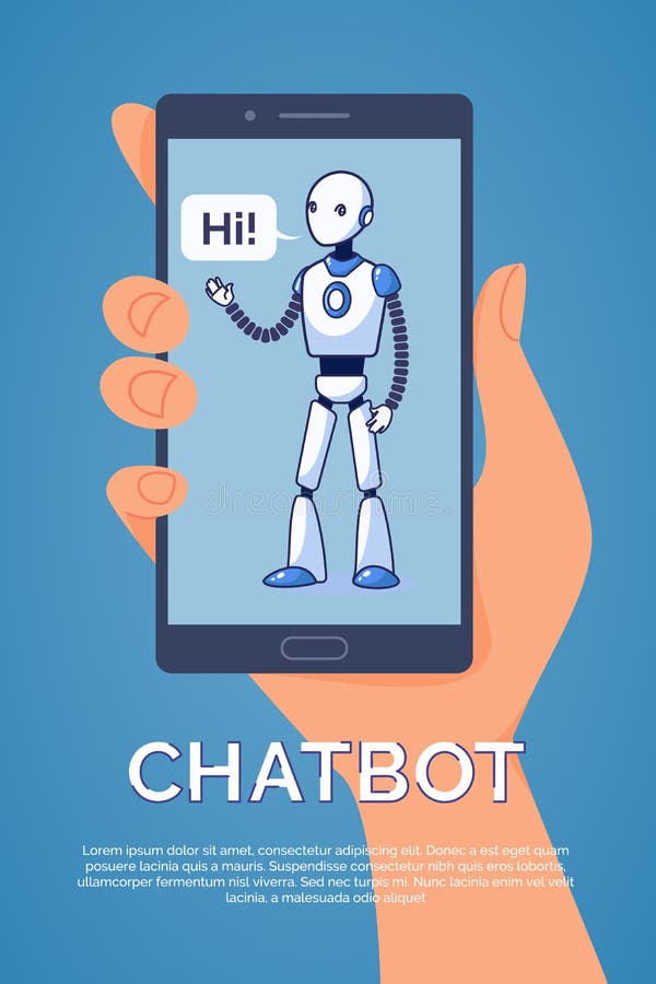 Artificial Intelligence. Chatbot Concept Stock Vector - Illustration of ...