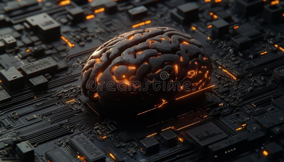 Artificial Intelligence Chip on Motherboard, Illuminating Deep Learning ...