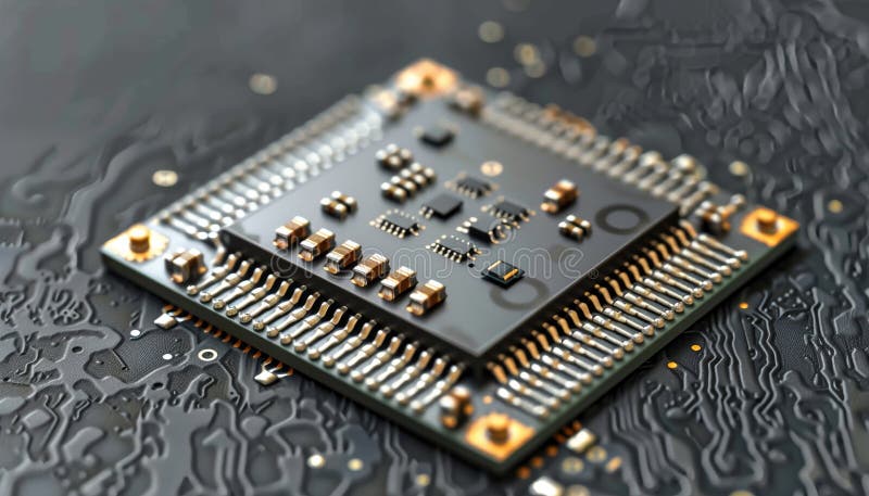 Artificial Intelligence Chip Symbolizing Advanced Technology and ...