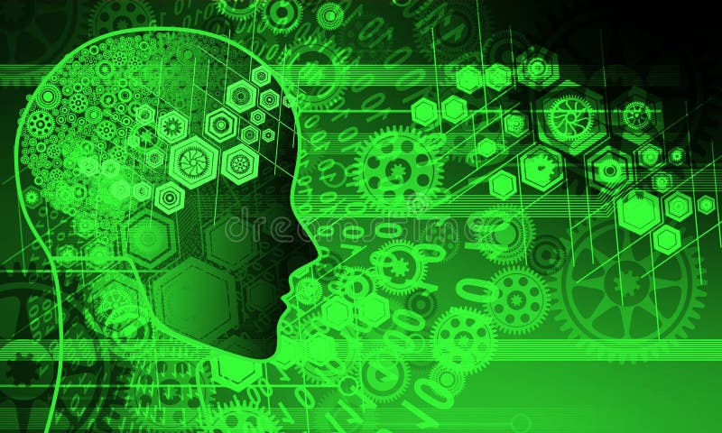 Intelligence Cogs Represents Intellectual Capacity and Acumen Stock ...