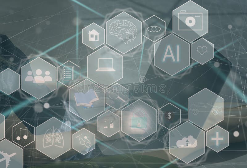 Artificial Intelligence and Communication, Ai Technology Stock Image ...